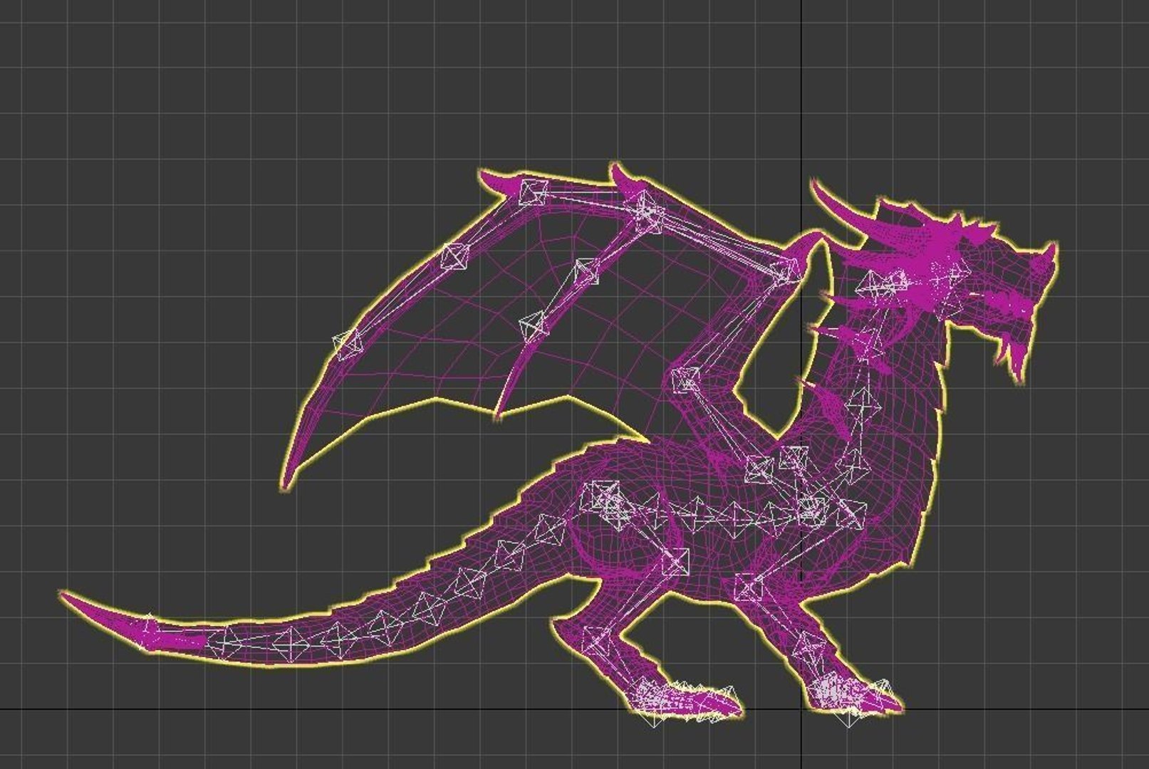 Dragon Low-poly 3D Model - TurboSquid 1453461