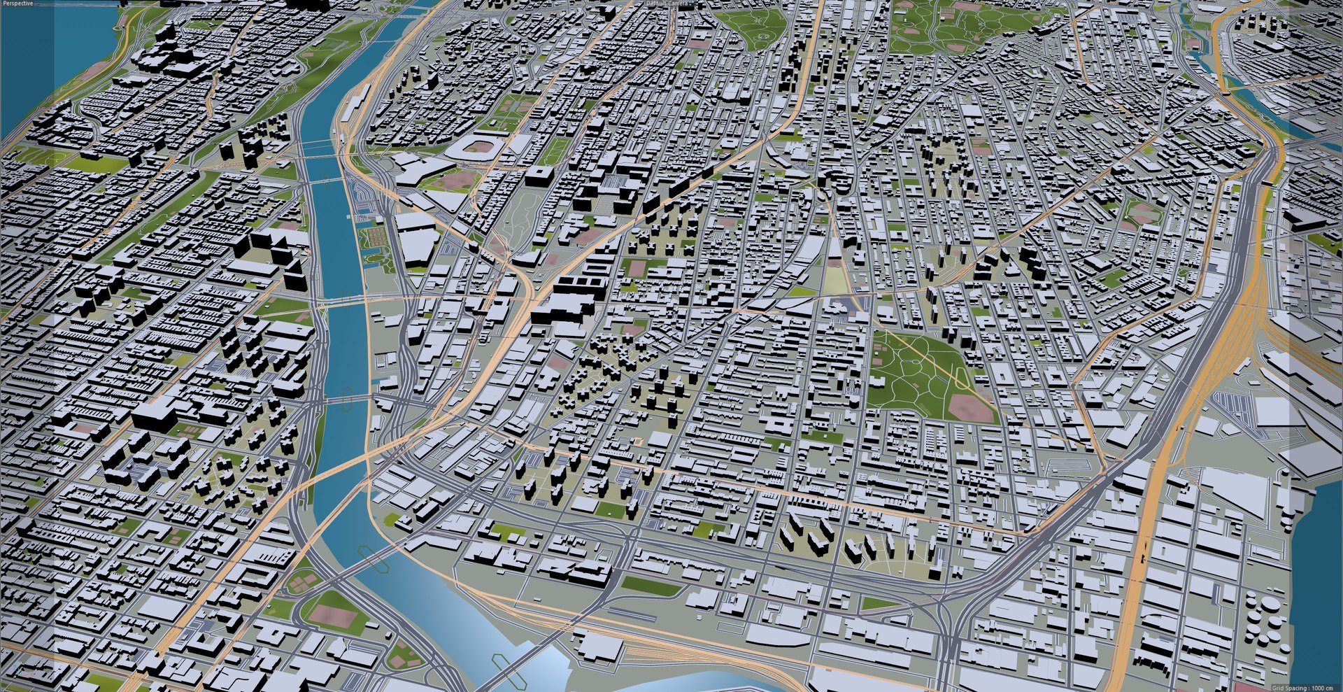 City area building model - TurboSquid 1608884