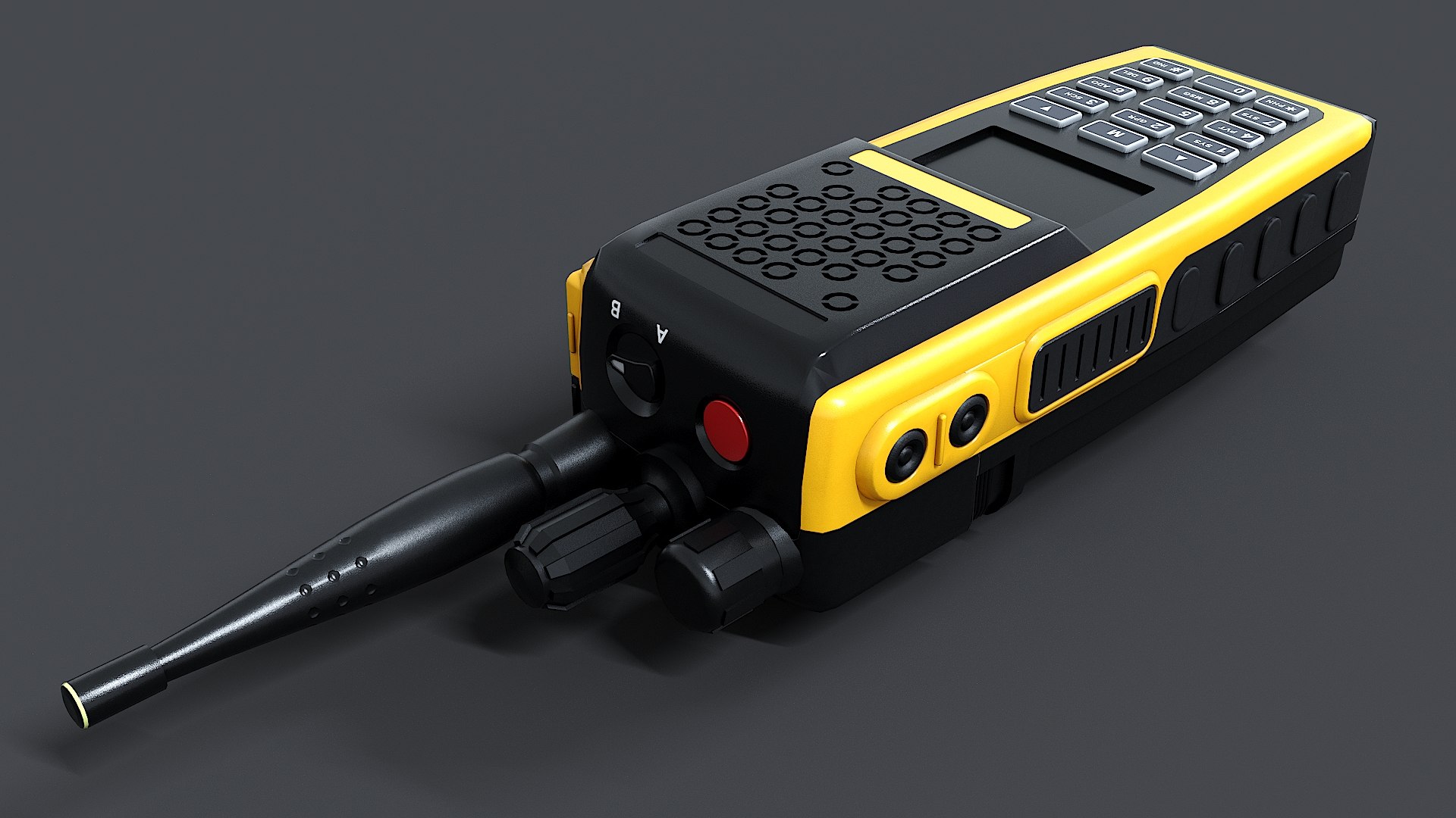 2 Way Radio Radio And Mic Firefighter EMS 3D - TurboSquid 1763123