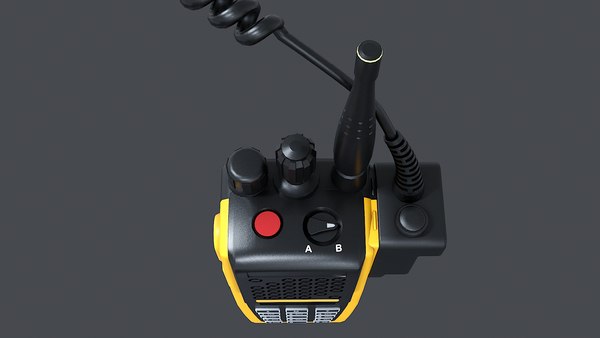 2 Way Radio Radio and mic Firefighter EMS 3D - TurboSquid 1763123