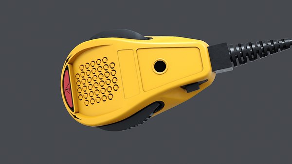 2 Way Radio Radio and mic Firefighter EMS 3D - TurboSquid 1763123