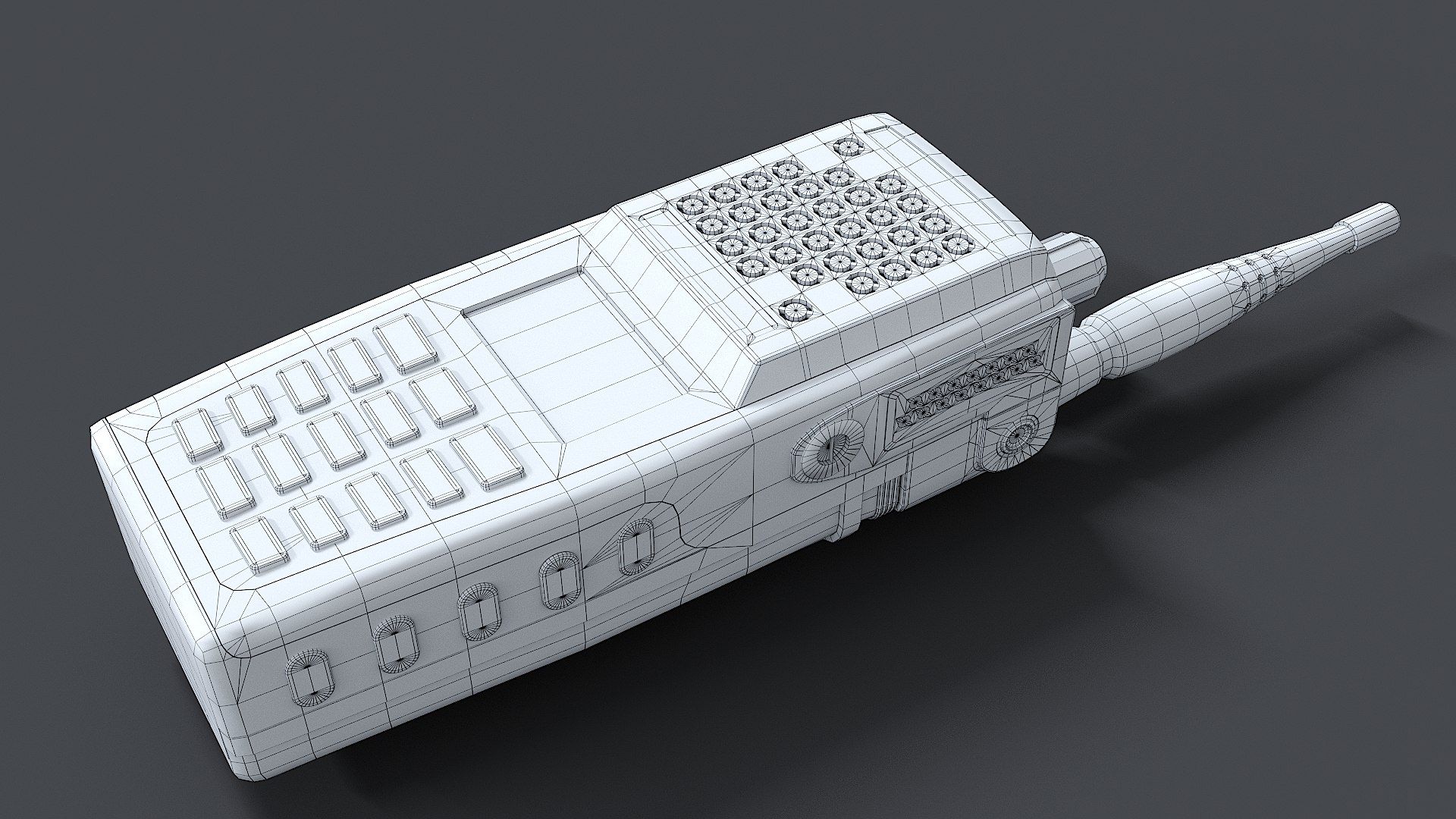 2 Way Radio Radio And Mic Firefighter EMS 3D - TurboSquid 1763123