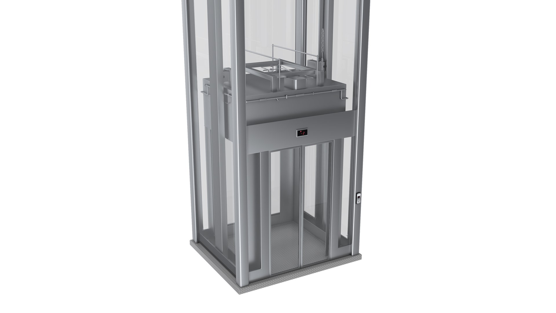 Glass Elevator 3D Model - TurboSquid 2216807