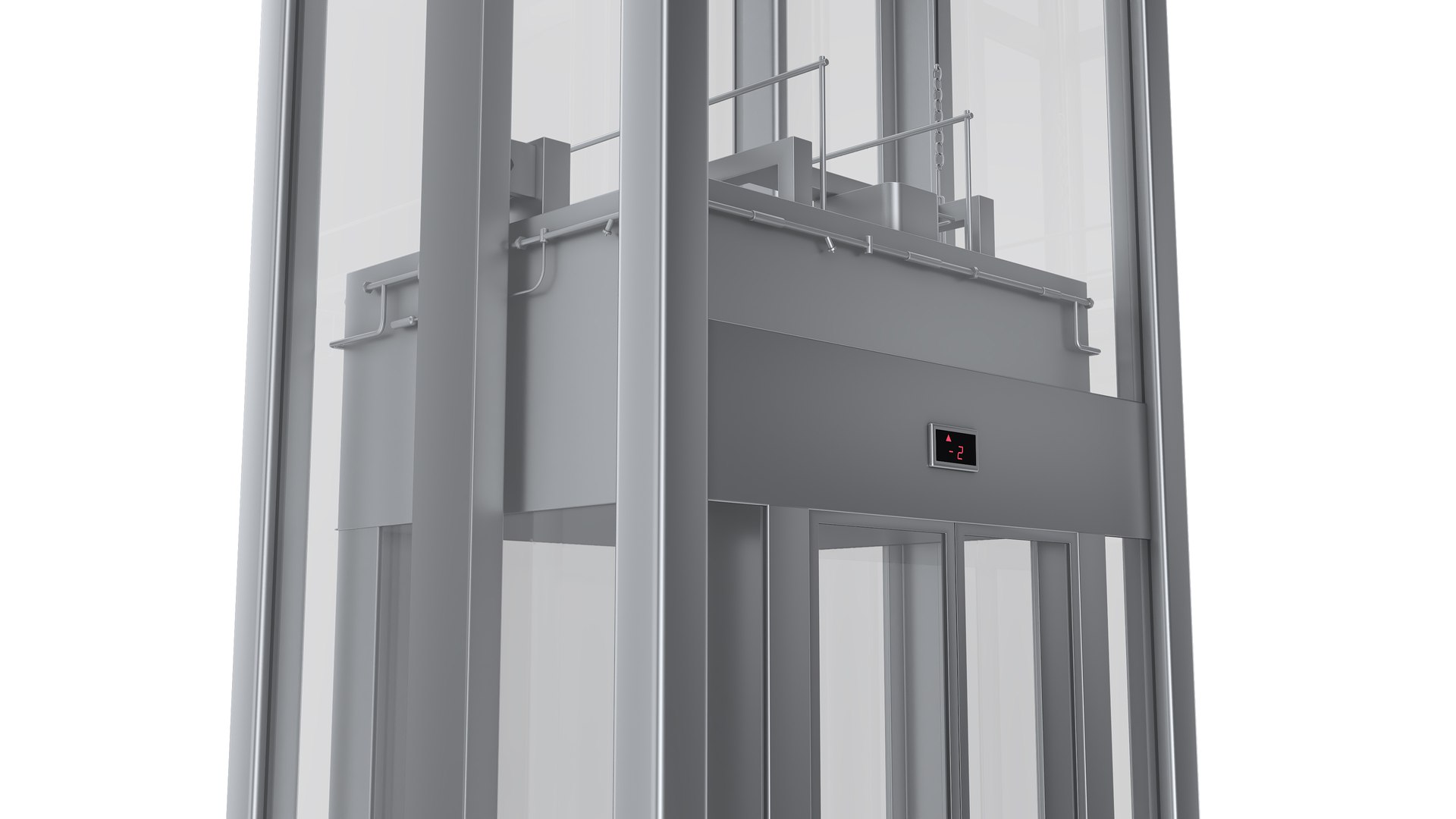 Glass Elevator 3D Model - TurboSquid 2216807