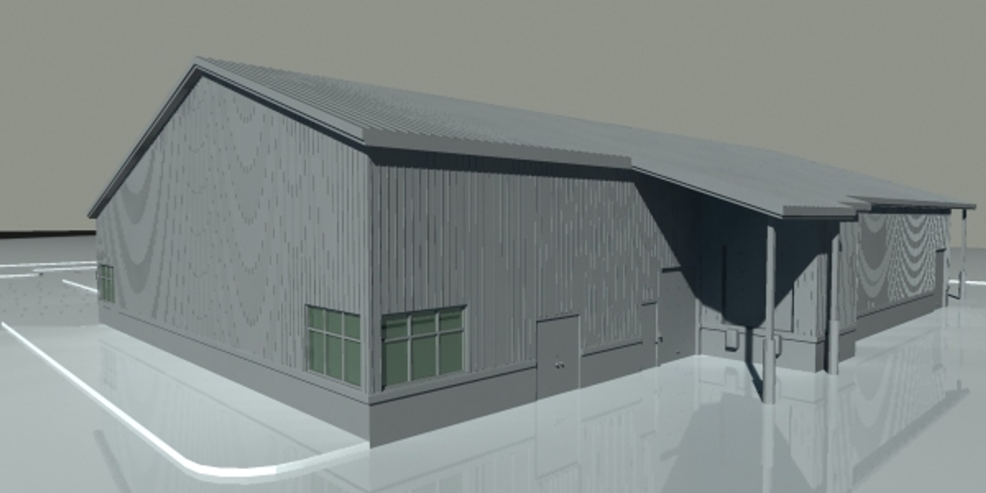 Office Building Structure 3d Max