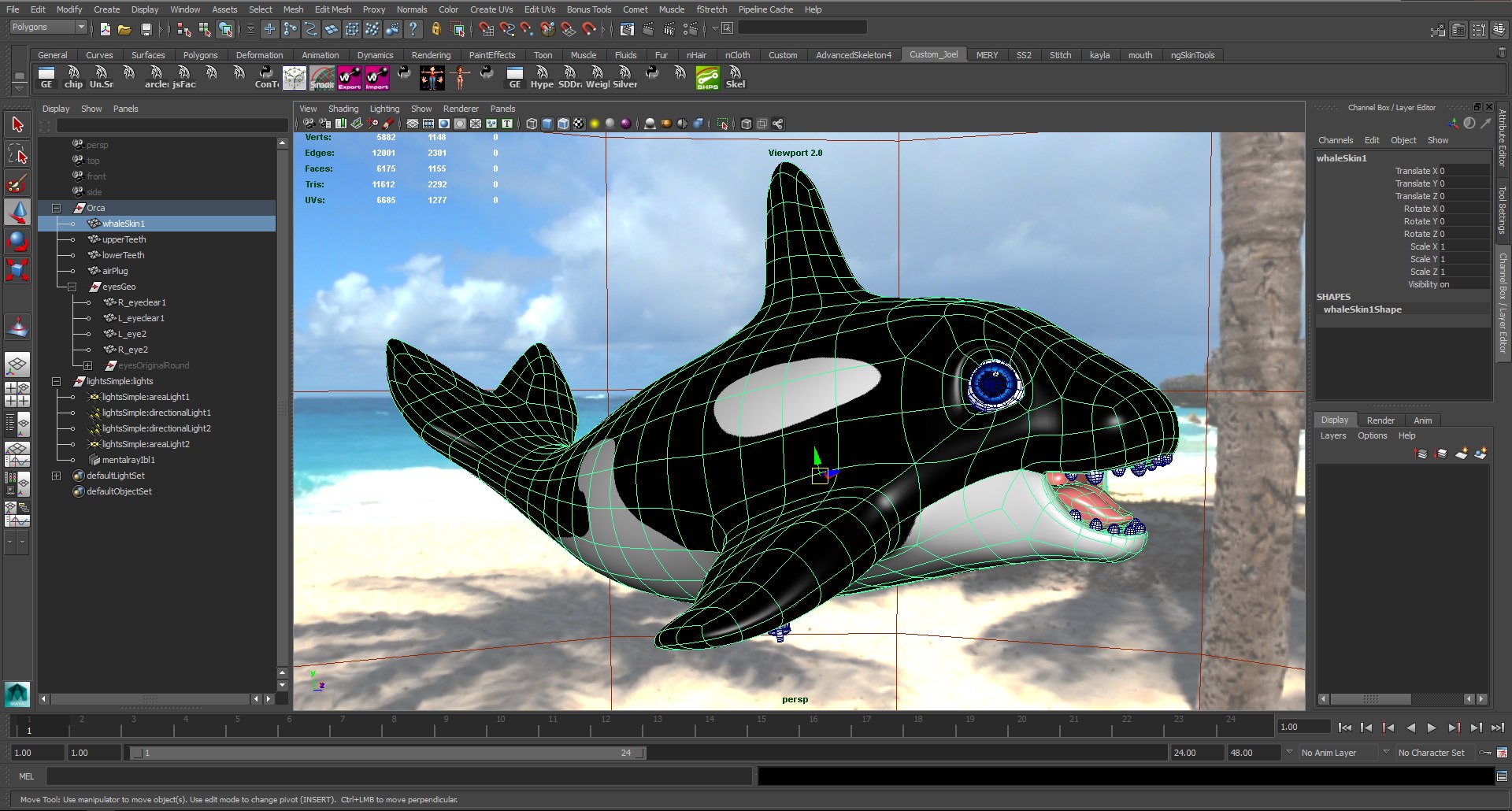 3d Toy Orca Model