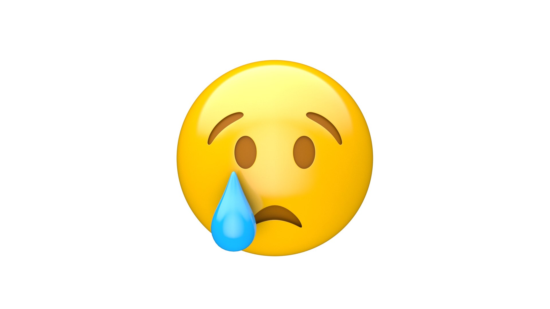 3D Apple Crying Face - TurboSquid 1771665