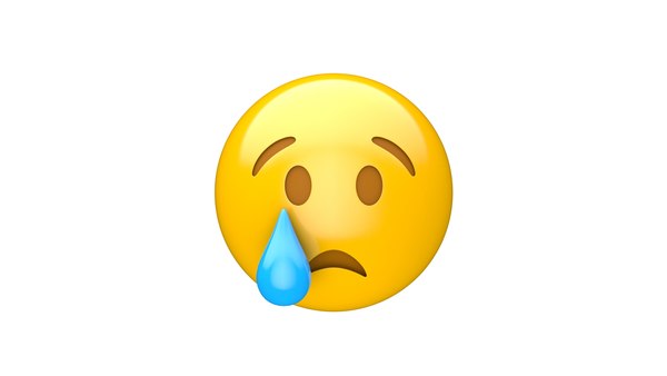 3D Apple Crying Face - TurboSquid 1771665