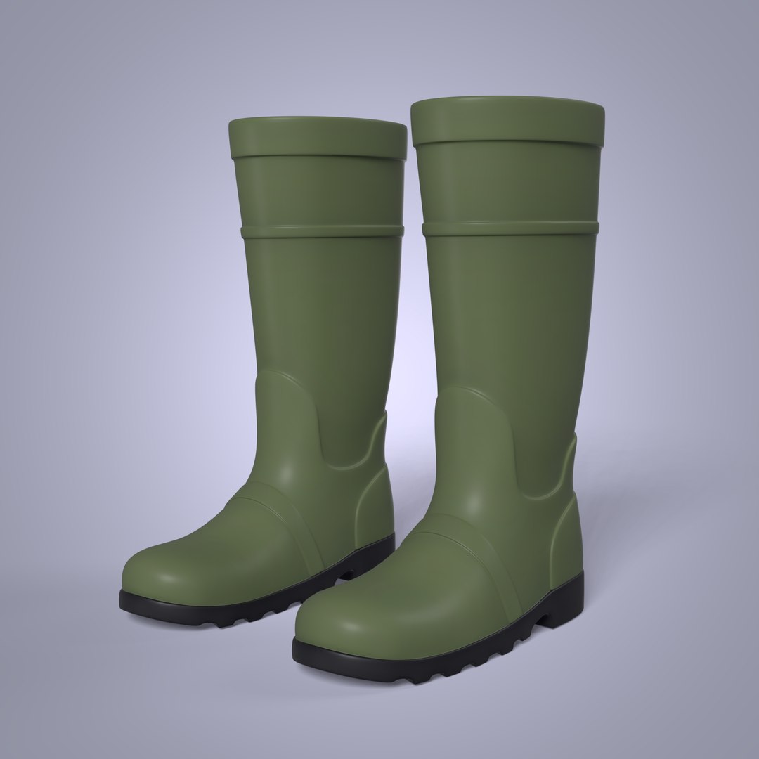 3D Rain Boots Model - TurboSquid 1312296