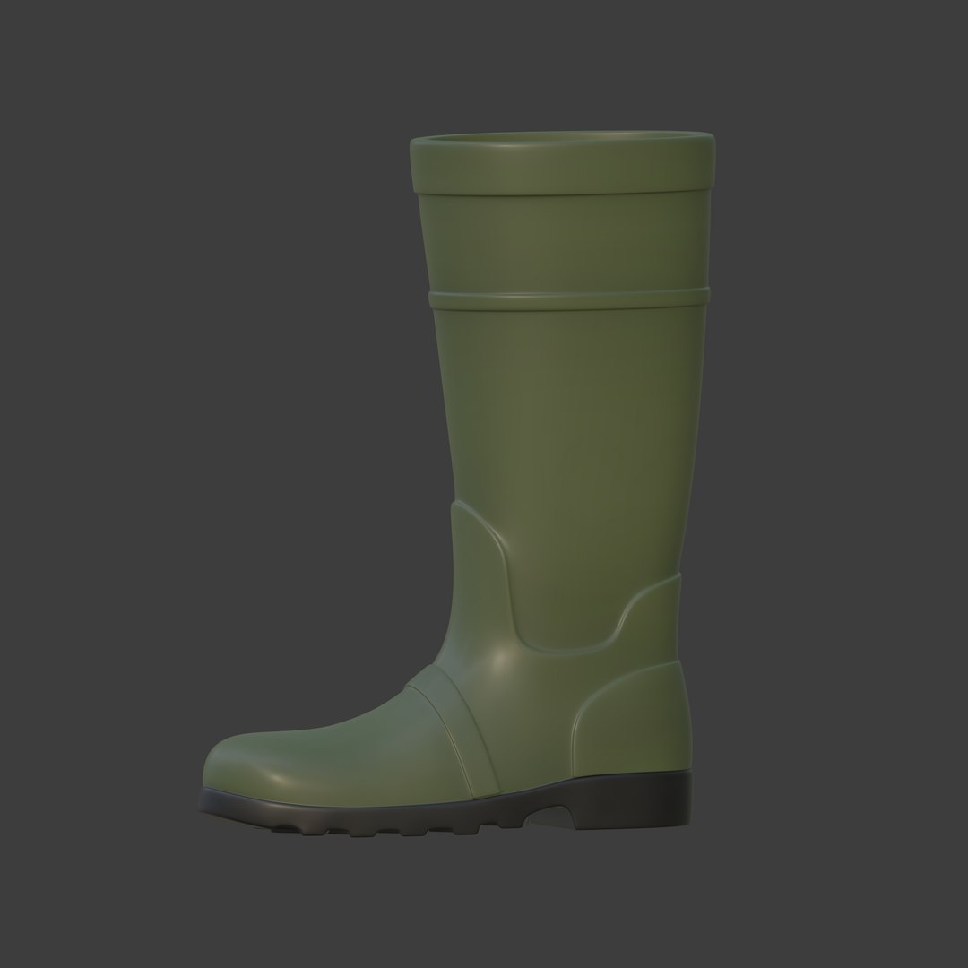 3D Rain Boots Model - TurboSquid 1312296