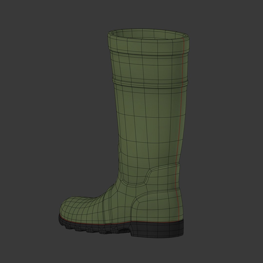 3D rain boots model - TurboSquid 1312296