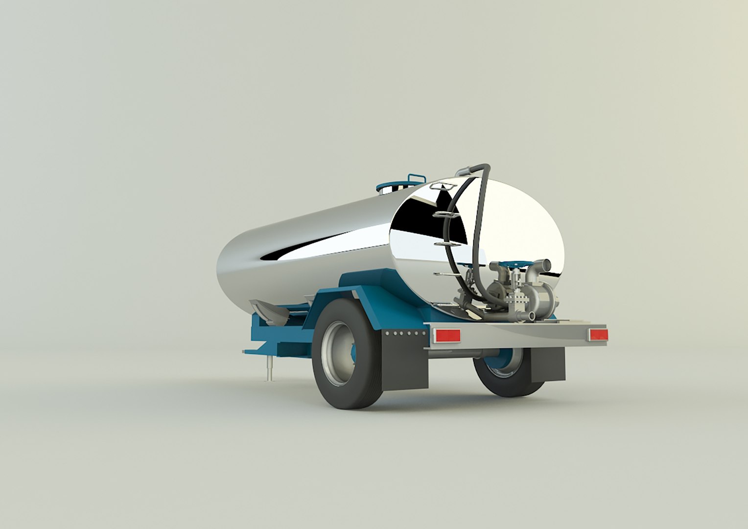 3D Tractor Water Trailer Model - TurboSquid 2069798