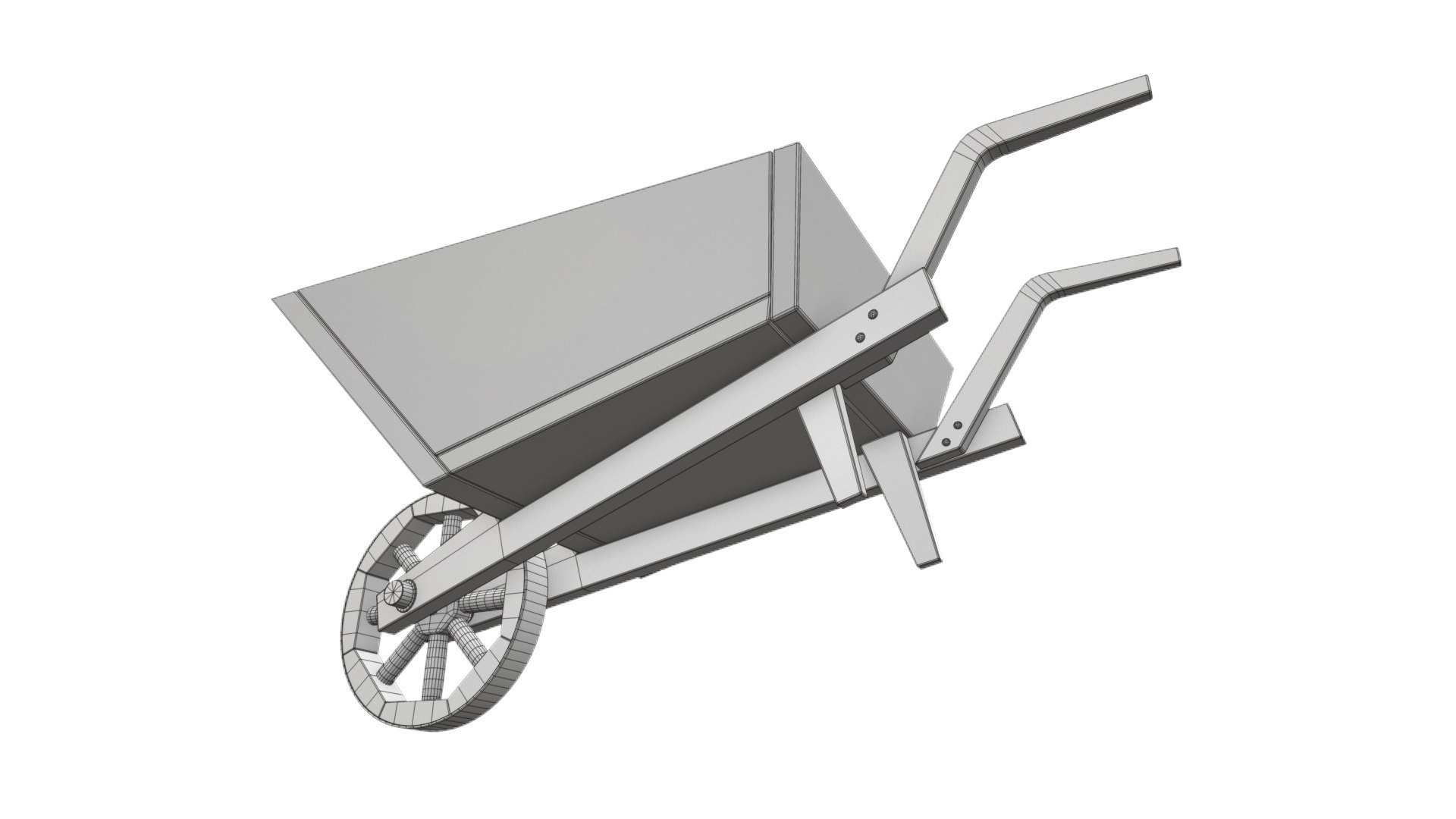 Garden Wheelbarrow Wooden 3D Model - TurboSquid 1813198