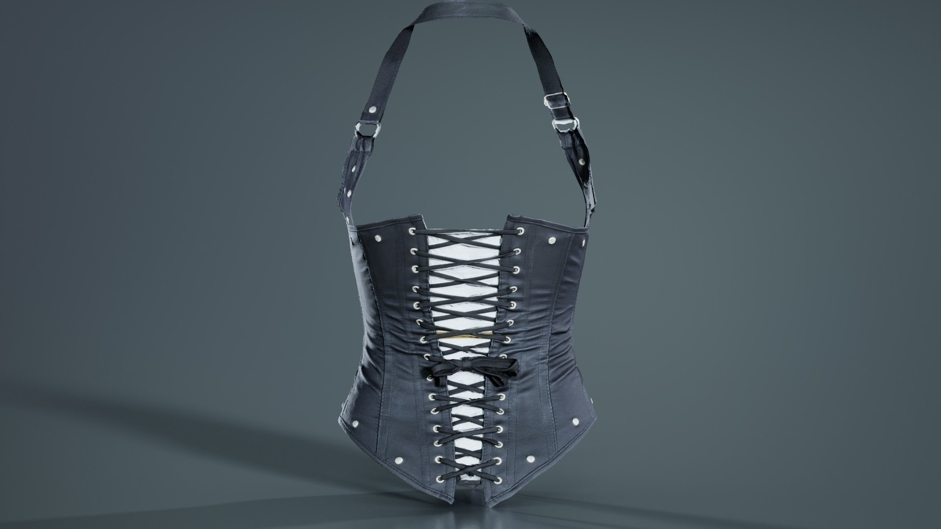 Front Buckles Corset Remastered 3D - TurboSquid 2360854