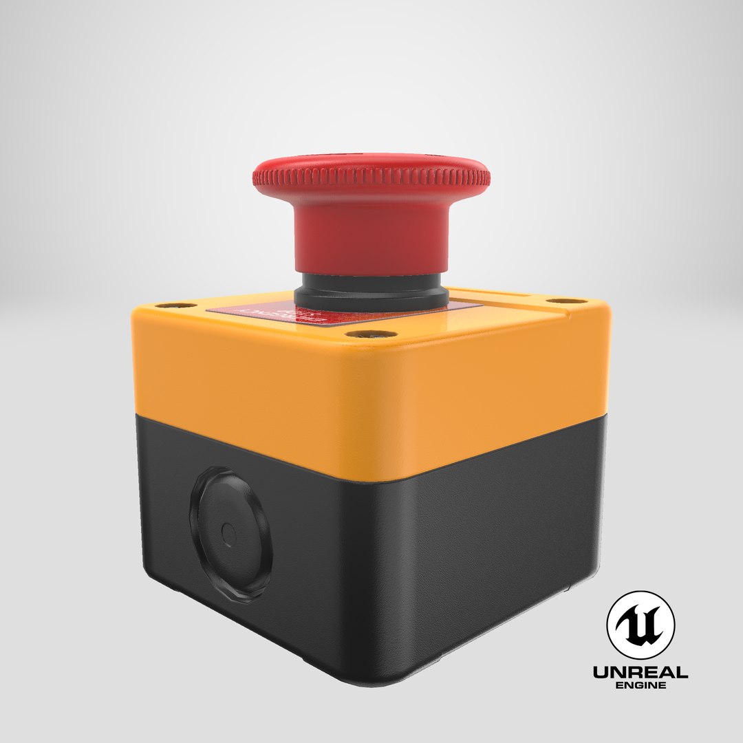 3D model emergency button - TurboSquid 1330519