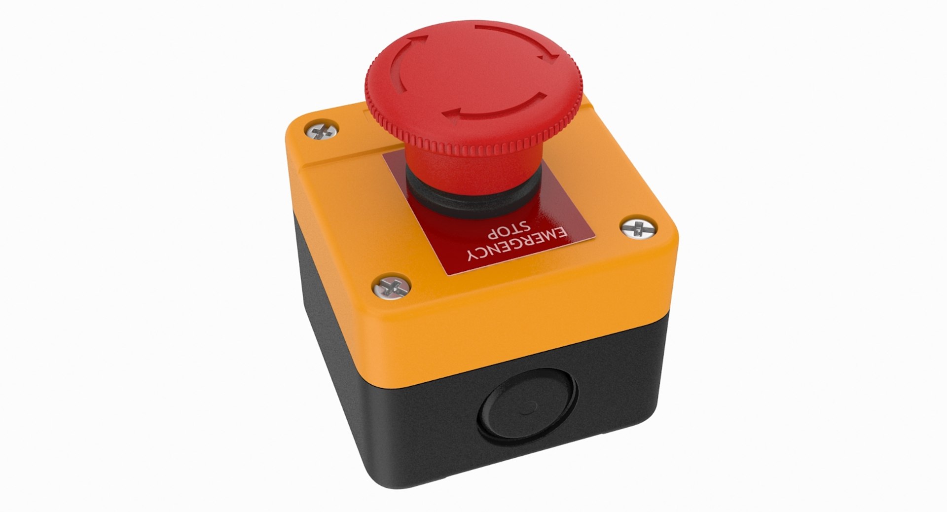 3D model emergency button - TurboSquid 1330519