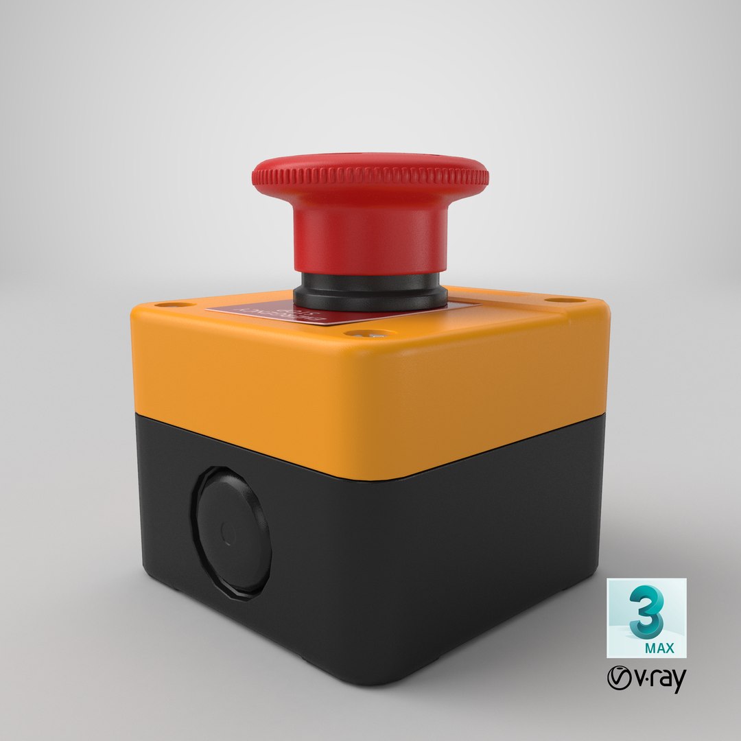 3D model emergency button - TurboSquid 1330519