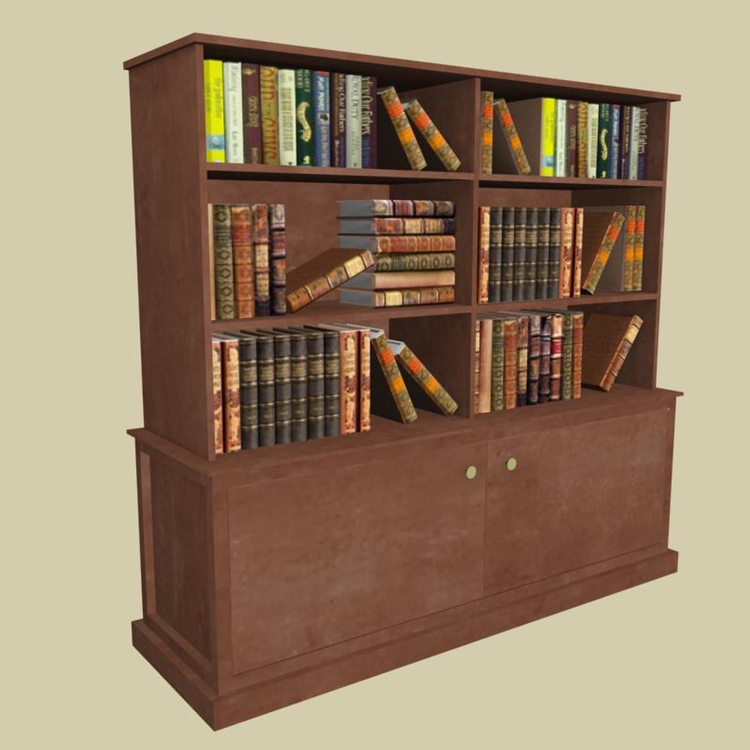bookcase architectural 3d model