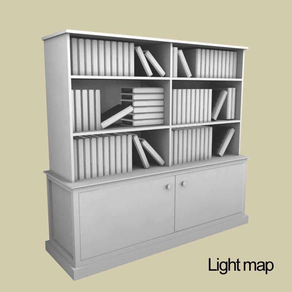 bookcase architectural 3d model