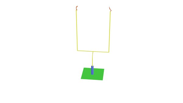 American-football-posts 3D model - TurboSquid 1859353