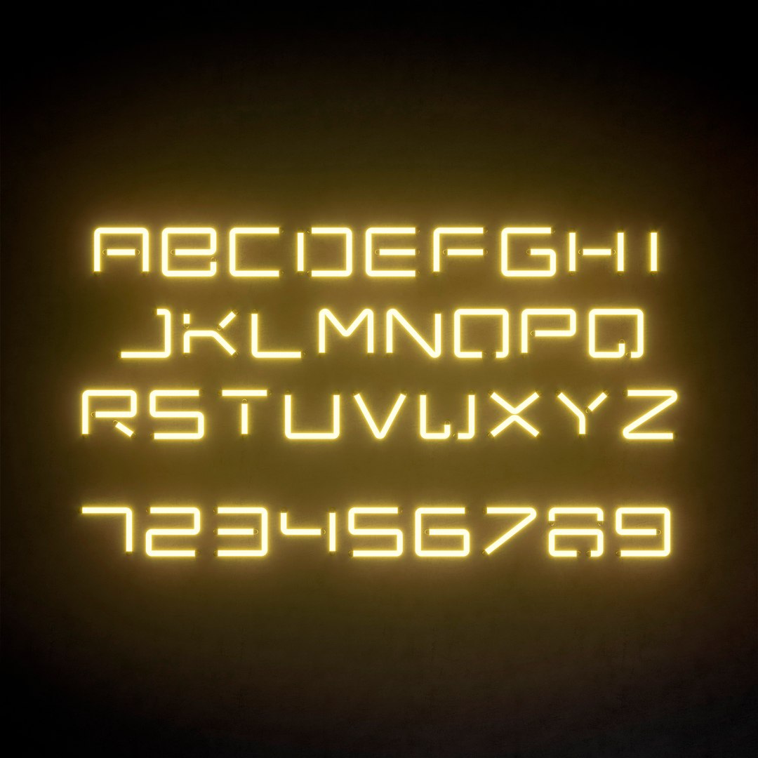 Light Modules Set 072 Neon Alphabet 3D - TurboSquid 1798964