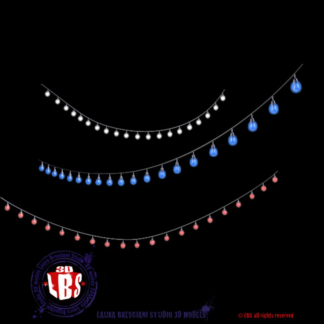 String Lights 3d Dxf