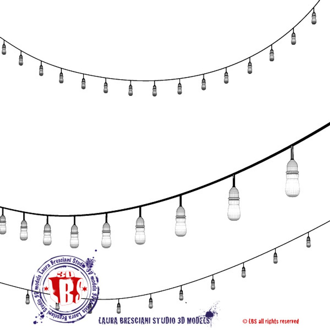 String Lights 3d Dxf