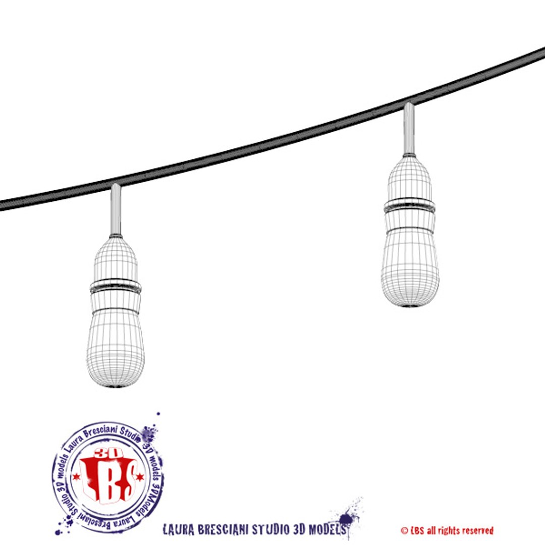 String Lights 3d Dxf