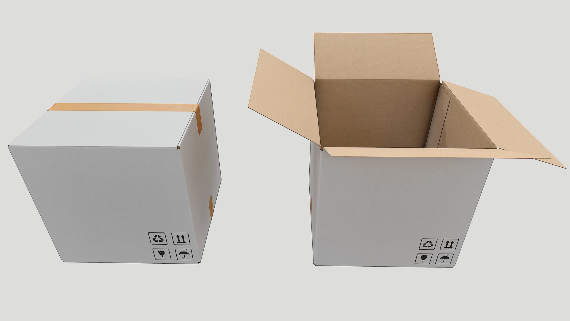 3D Cardboard Box 11 With Pbr 4K 8K Model - TurboSquid 1719972