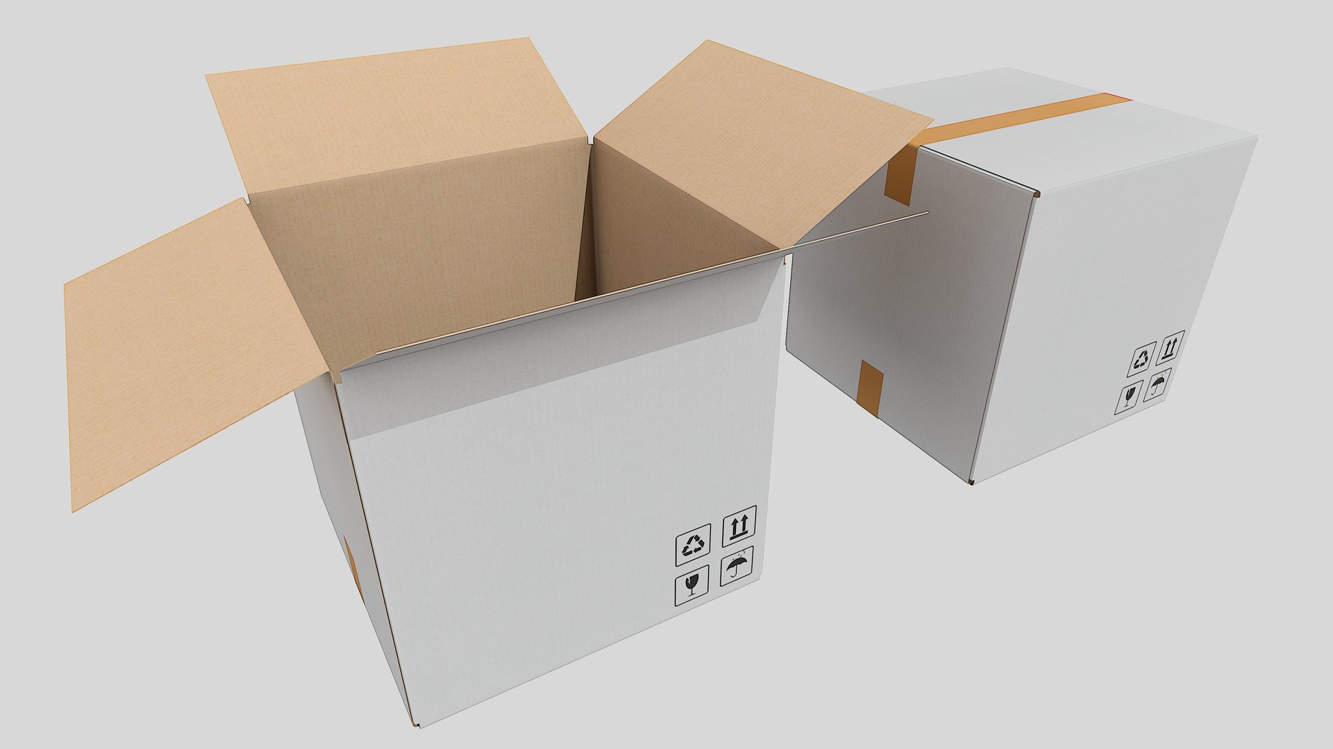 3D Cardboard Box 11 With Pbr 4K 8K Model - TurboSquid 1719972