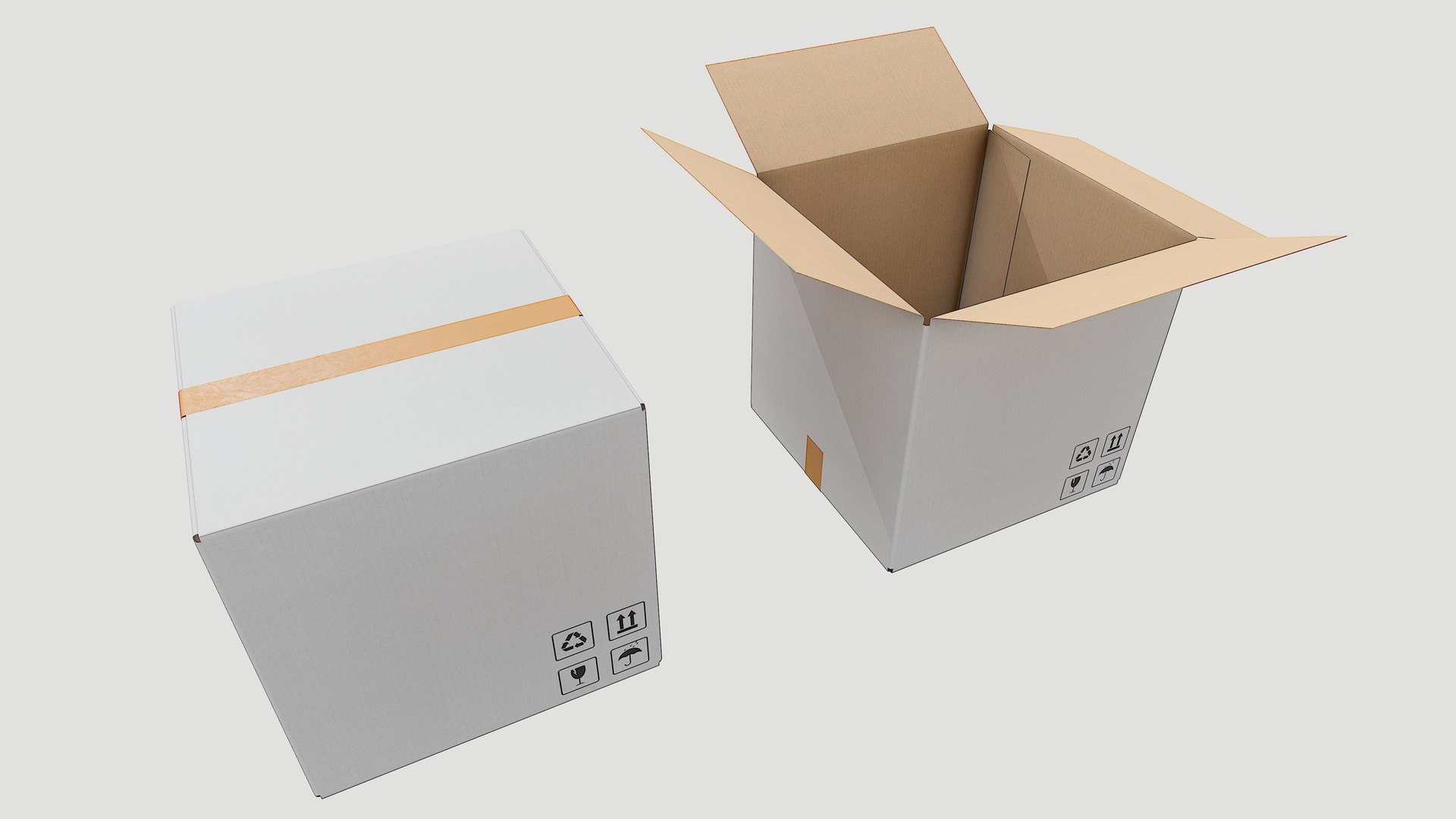 3D Cardboard Box 11 With Pbr 4K 8K Model - TurboSquid 1719972