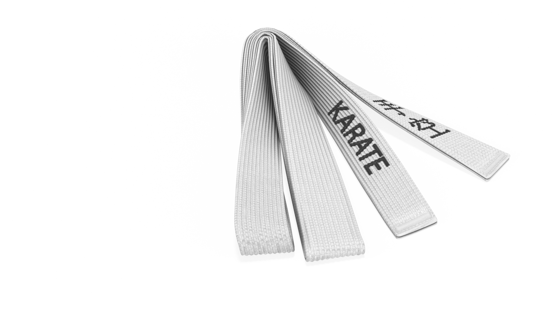 3D Karate White Belt Obi - TurboSquid 2133345