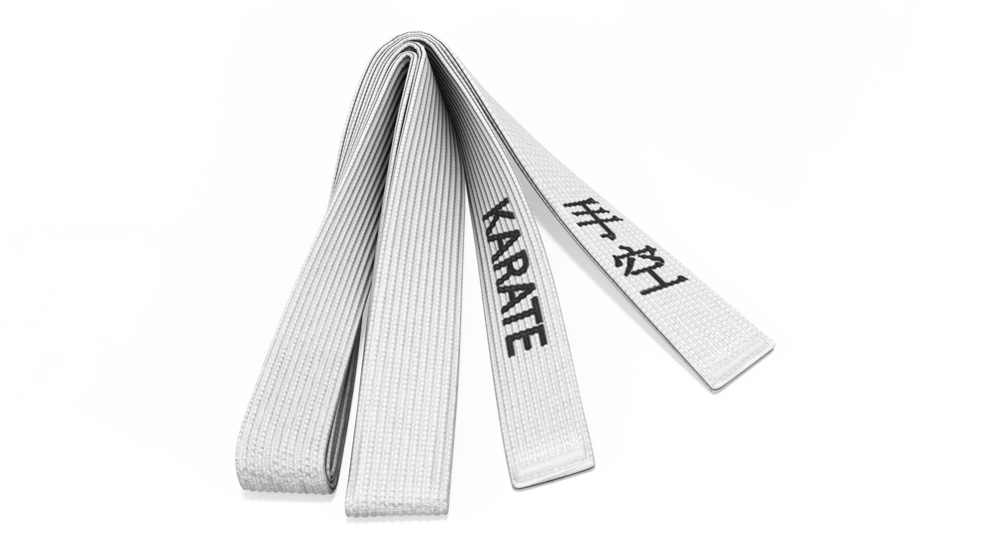 3D Karate White Belt Obi - TurboSquid 2133345