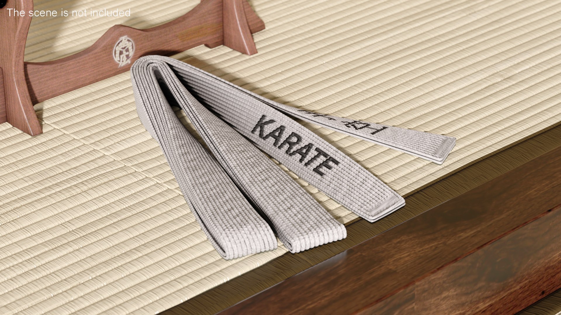 3D Karate White Belt Obi - TurboSquid 2133345