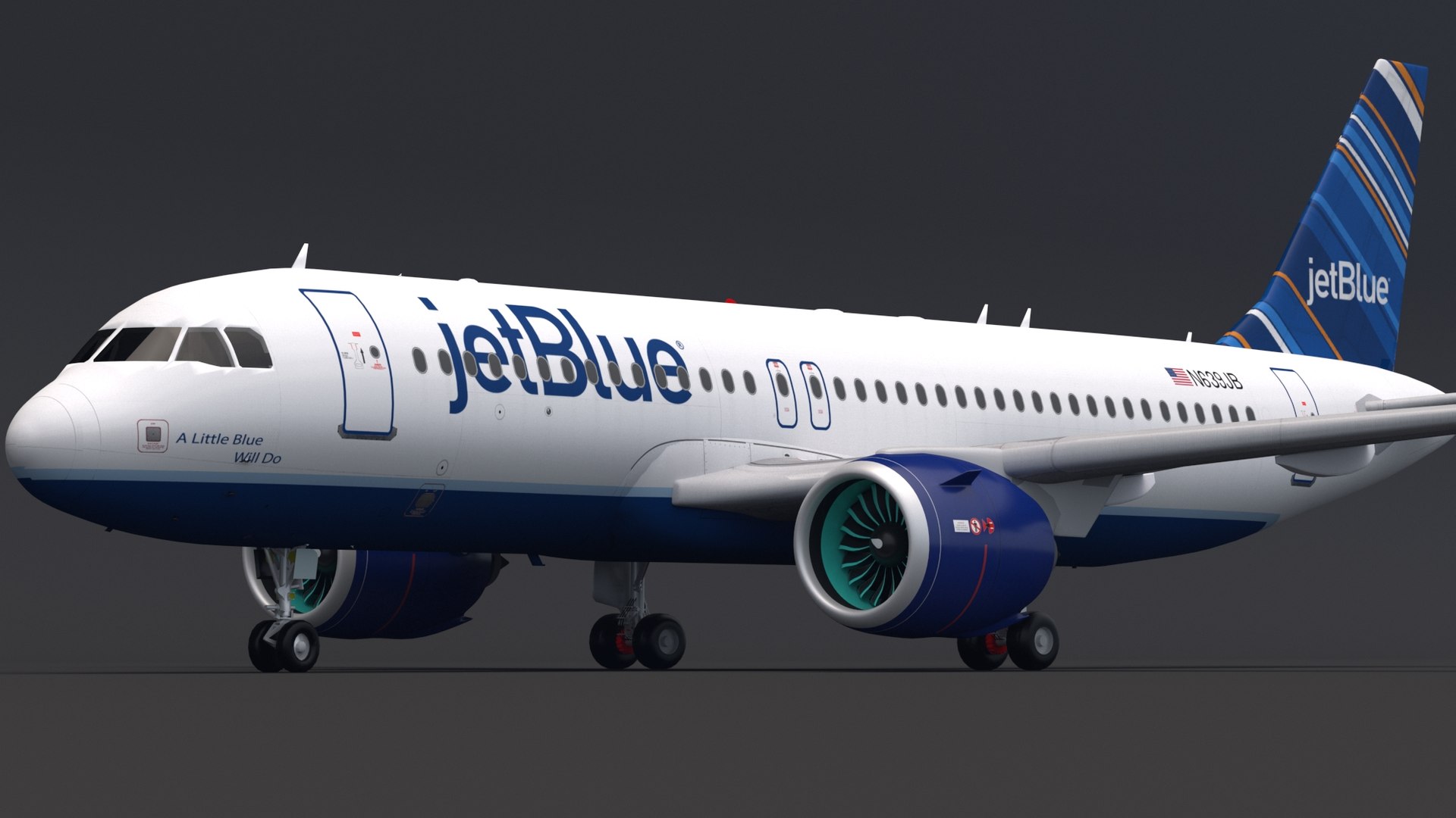 Jetblue A320 Neo 3D Model - TurboSquid 1520718