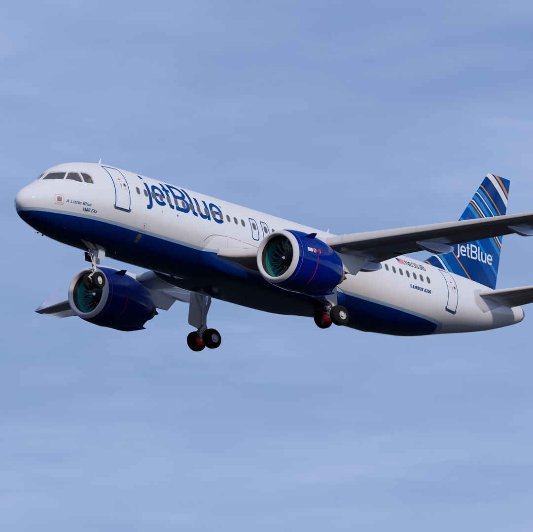 Jetblue A320 Neo 3D Model - TurboSquid 1520718