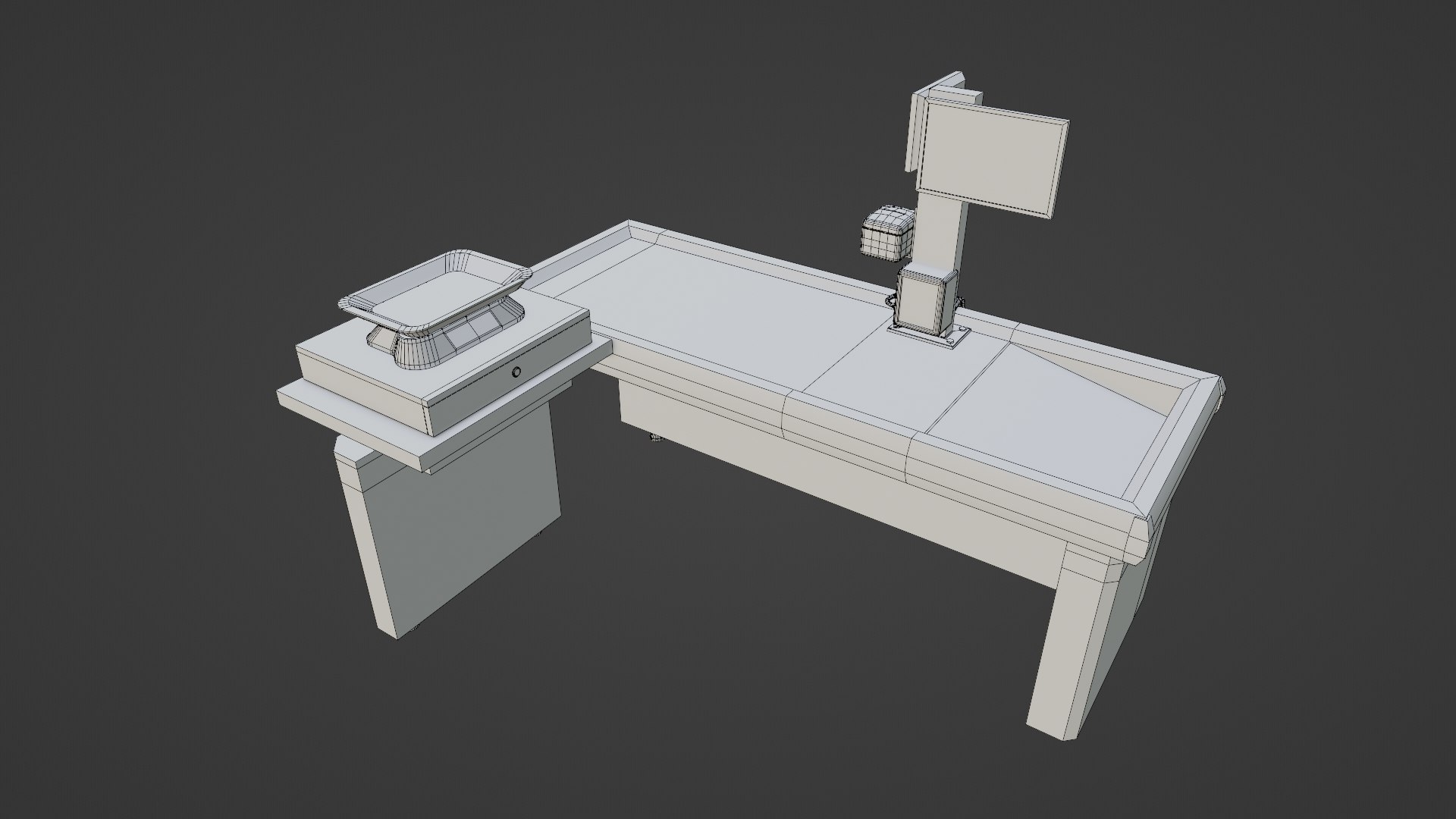 3D Shopping Cashier Cash Case Setup - TurboSquid 2151629