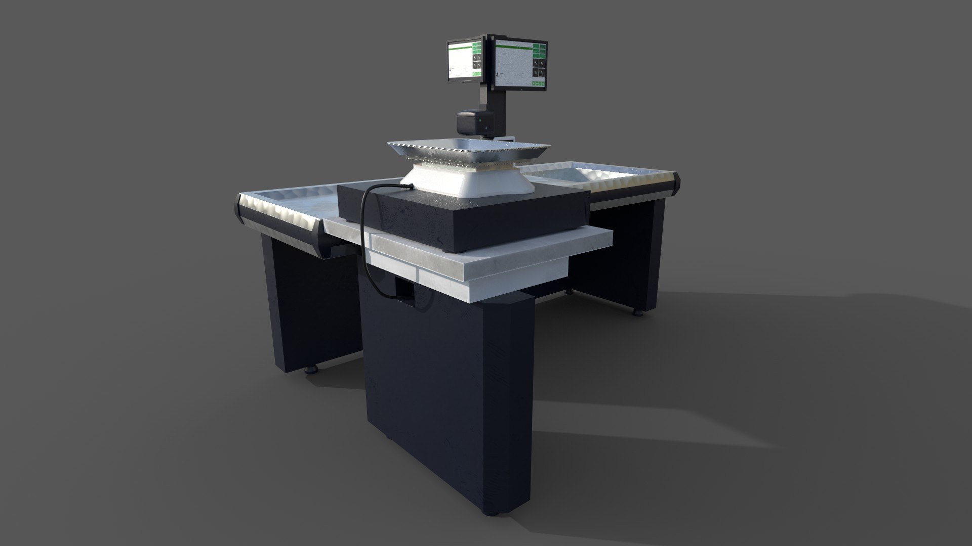 3D Shopping Cashier Cash Case Setup - TurboSquid 2151629