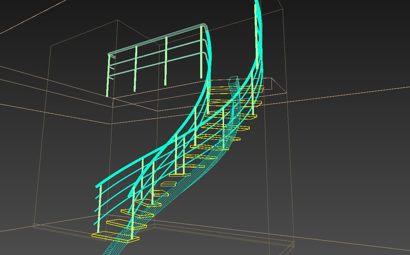 Arc Stair 3D - TurboSquid 1331853