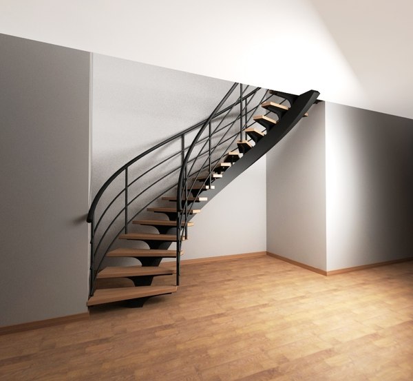 Arc stair 3D - TurboSquid 1331853