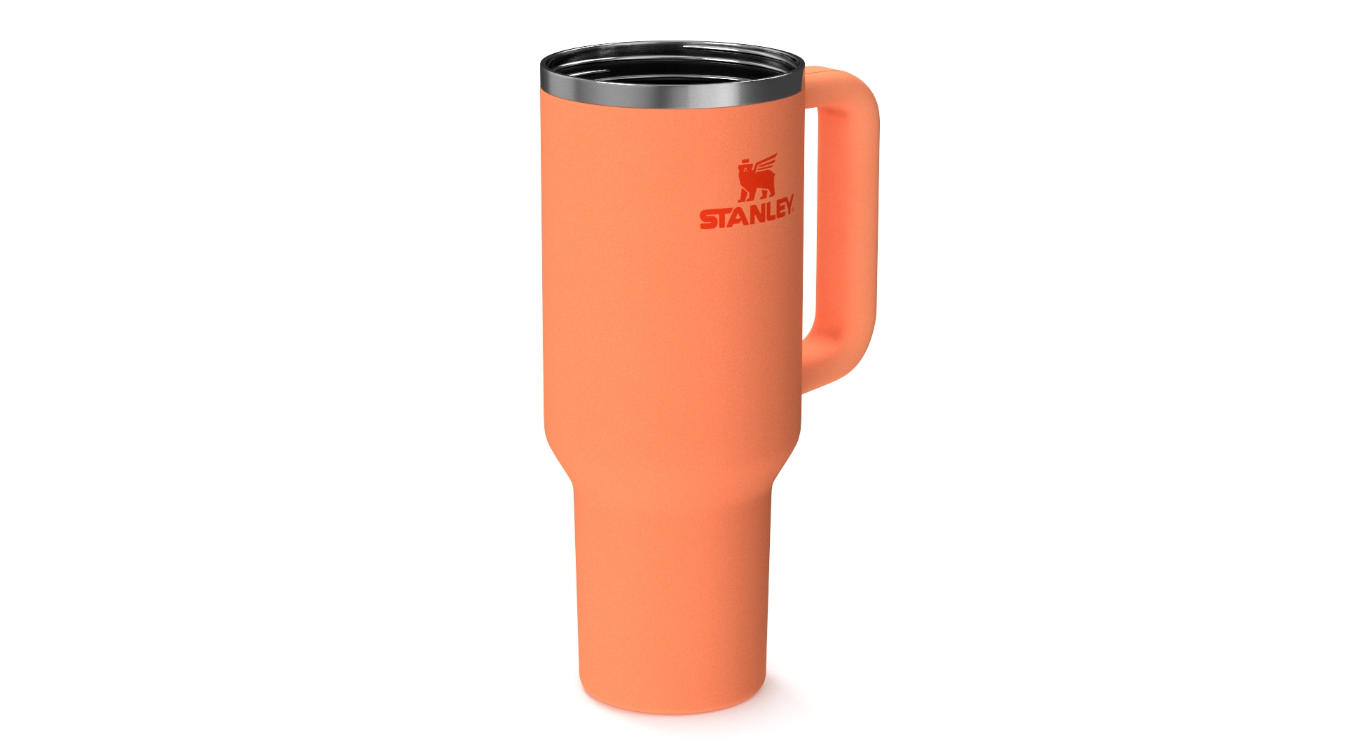 Travel Tumbler Quencher Stanley Orange Open 3D Model - TurboSquid 2231582