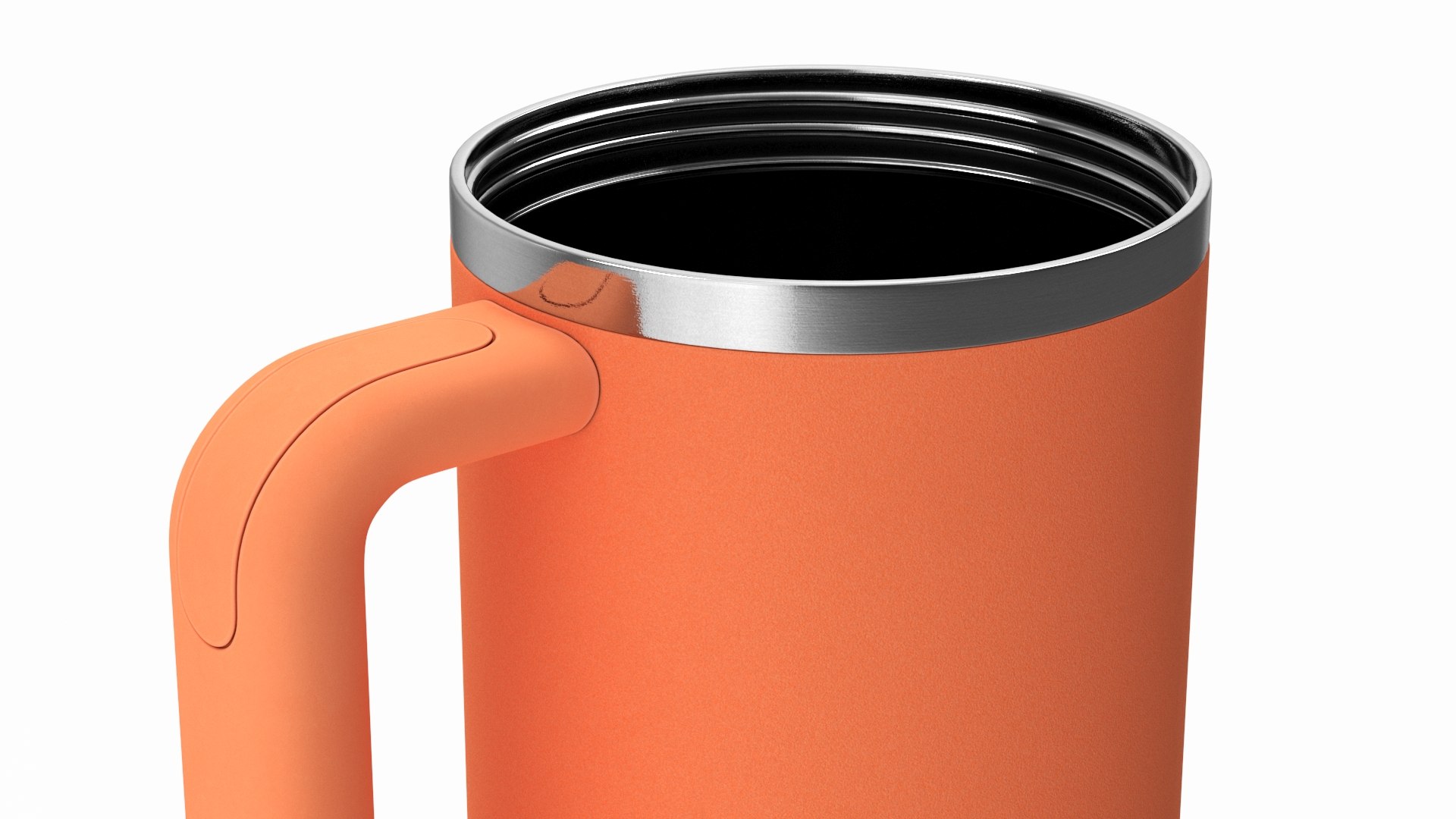 Travel Tumbler Quencher Stanley Orange Open 3D Model - TurboSquid 2231582