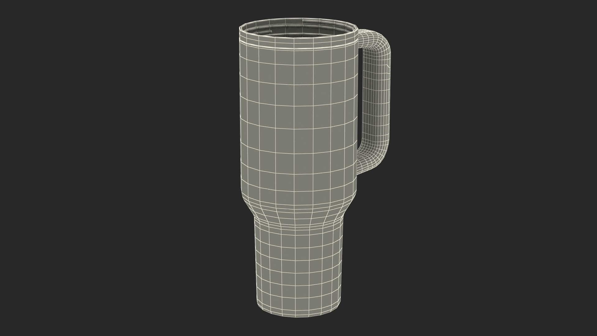 Travel Tumbler Quencher Stanley Orange Open 3D Model - TurboSquid 2231582