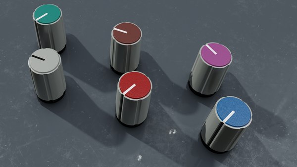 Neve 31102 knobs 3D - TurboSquid 1598822
