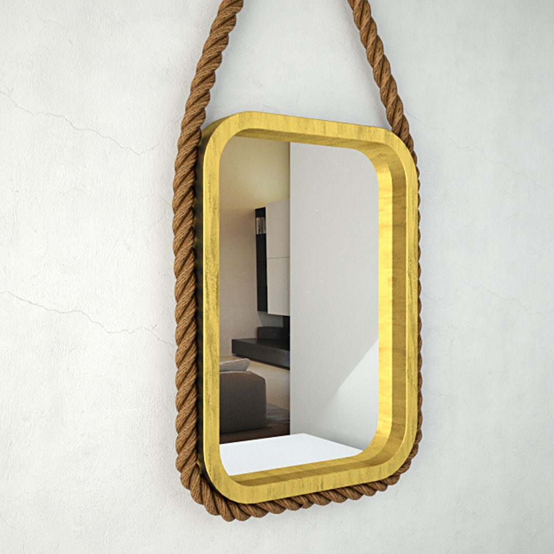 Constantine accent mirror 3D model - TurboSquid 1202255