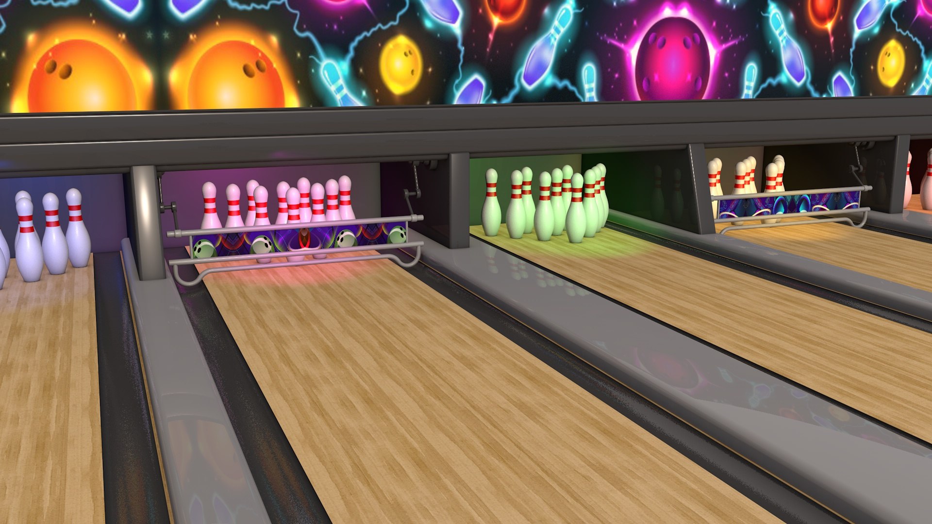 Bowling Alley Lane Model - TurboSquid 1763117
