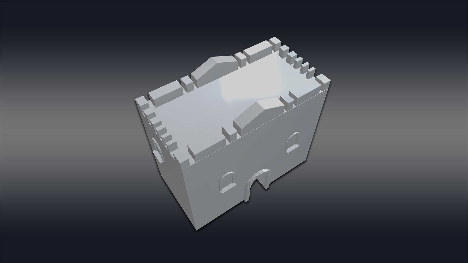 Free Low Poly Castle Gate - Cartoon Gate 3D Model - TurboSquid 2146947