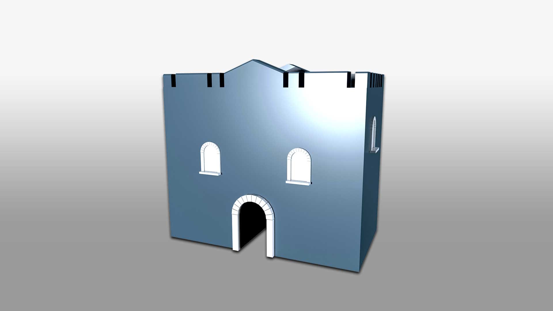 Free Low Poly Castle Gate - Cartoon Gate 3D Model - TurboSquid 2146947