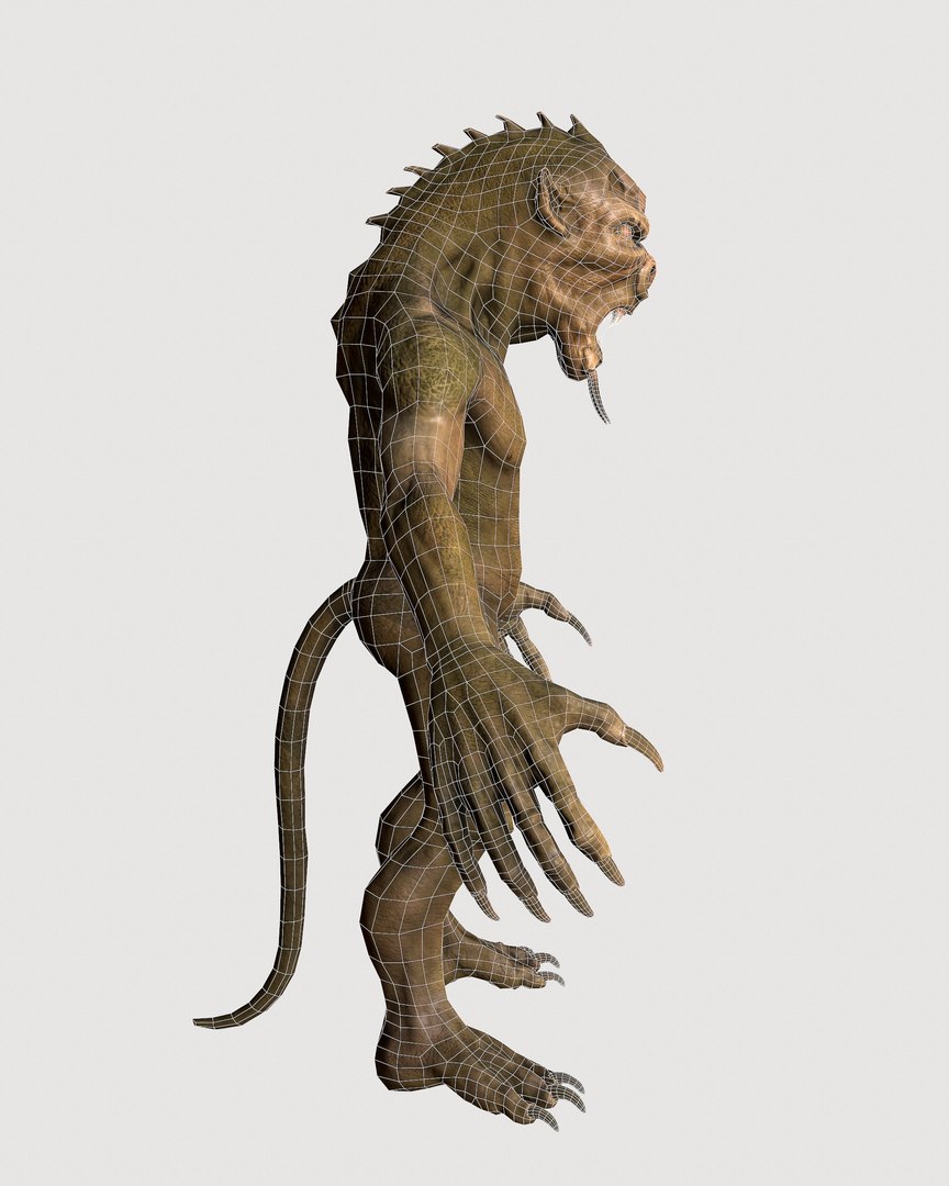 3ds Max Three-eyed Creature