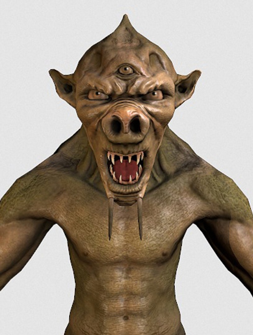 3ds Max Three-eyed Creature